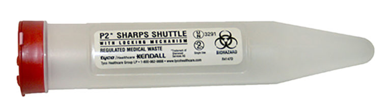 Needle Shuttle - Holds One Syringe - Certified Safety